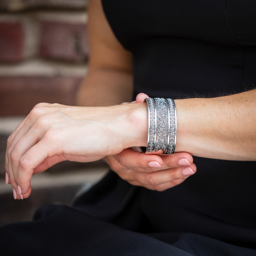 Ancient Greek Cuff | Great Gift For Men – Old World Steel