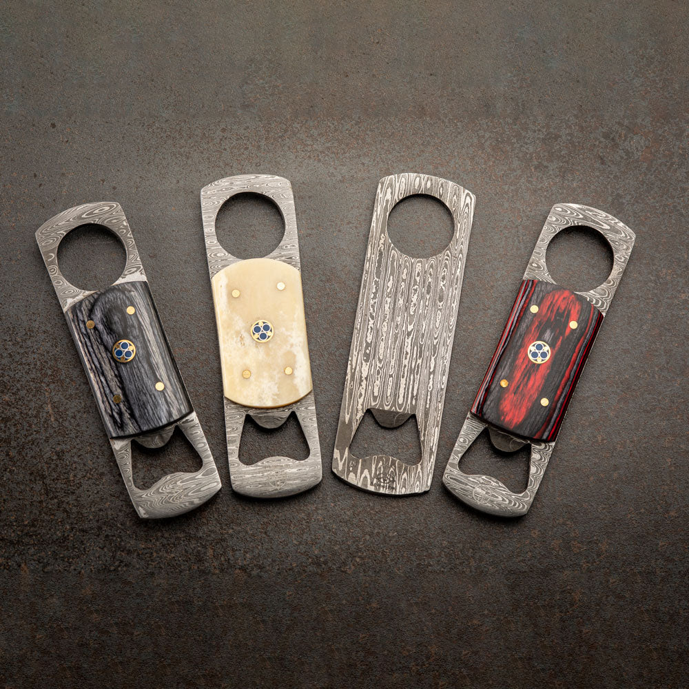 Bar Blade - Bottle Opener - Damascus – Old World Steel