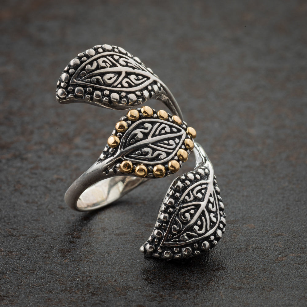 Garden of Eden Ring | Unique Christmas Gift | Old World Steel