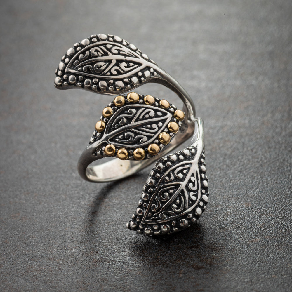 Garden of Eden Ring | Unique Christmas Gift | Old World Steel