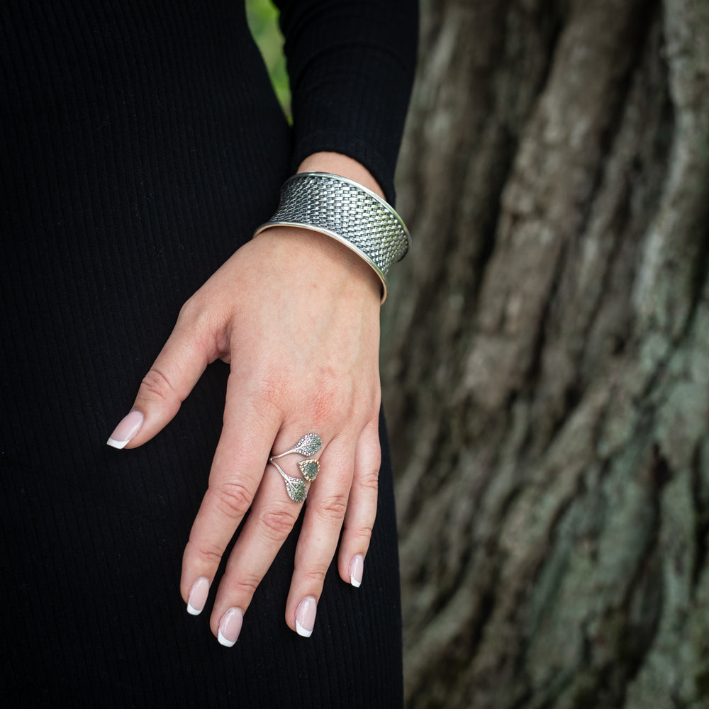 Garden of Eden Ring | Unique Christmas Gift | Old World Steel