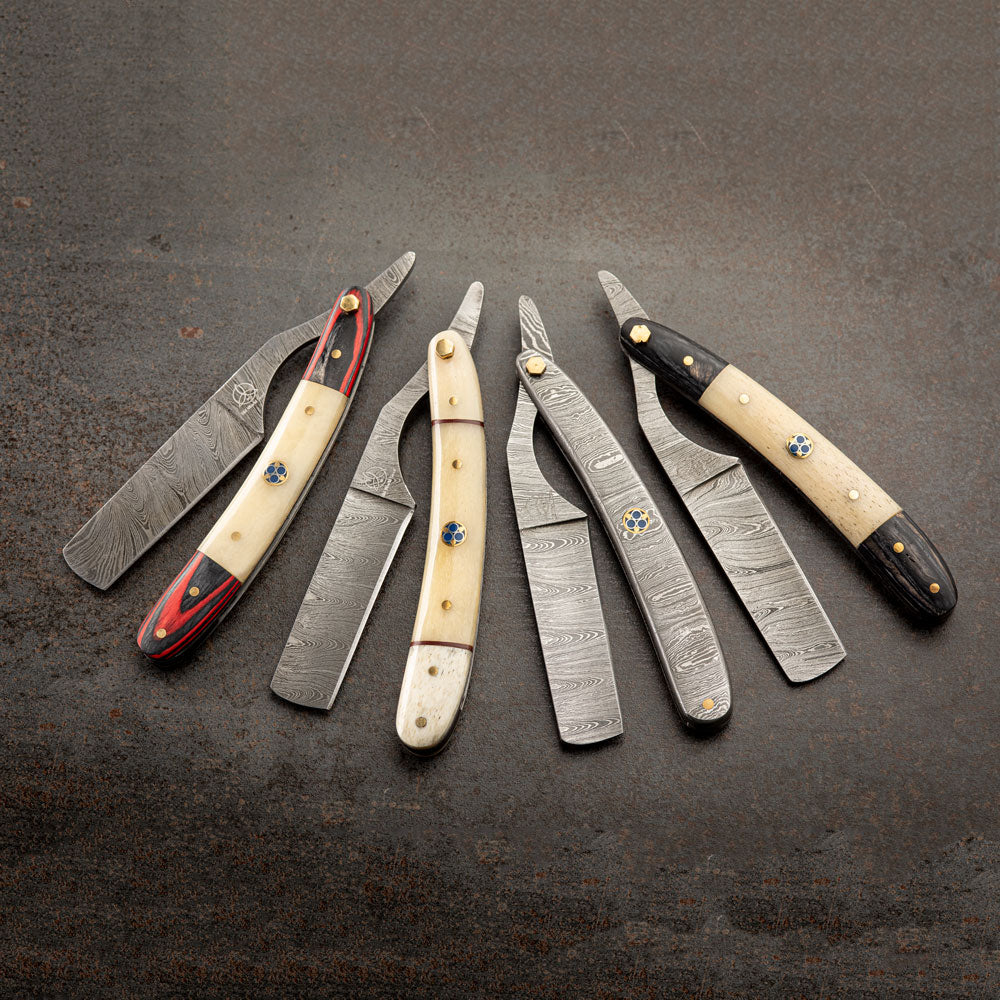 Straight Up Razor - Damascus Razor | Unique Christmas Gift for Dad ...