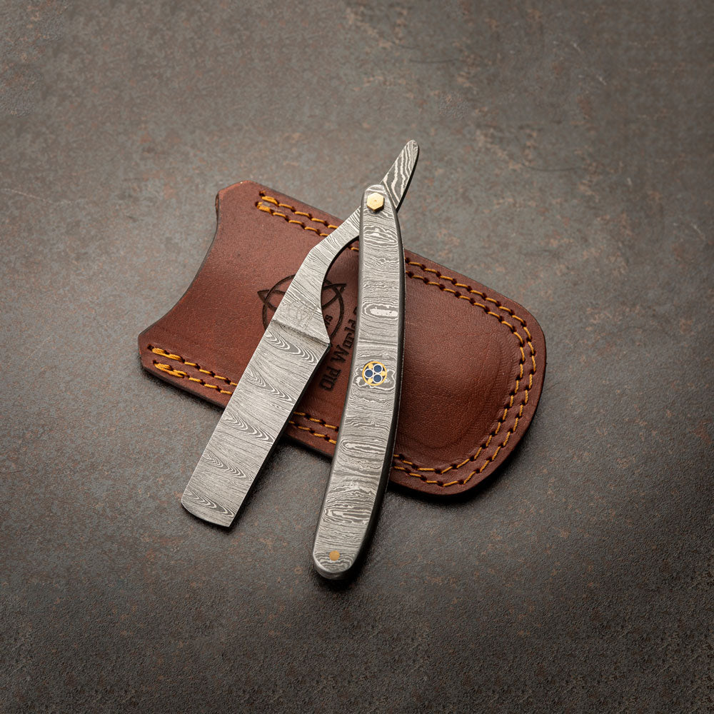 Straight Up Razor - Damascus Razor | Unique Christmas Gift for Dad ...