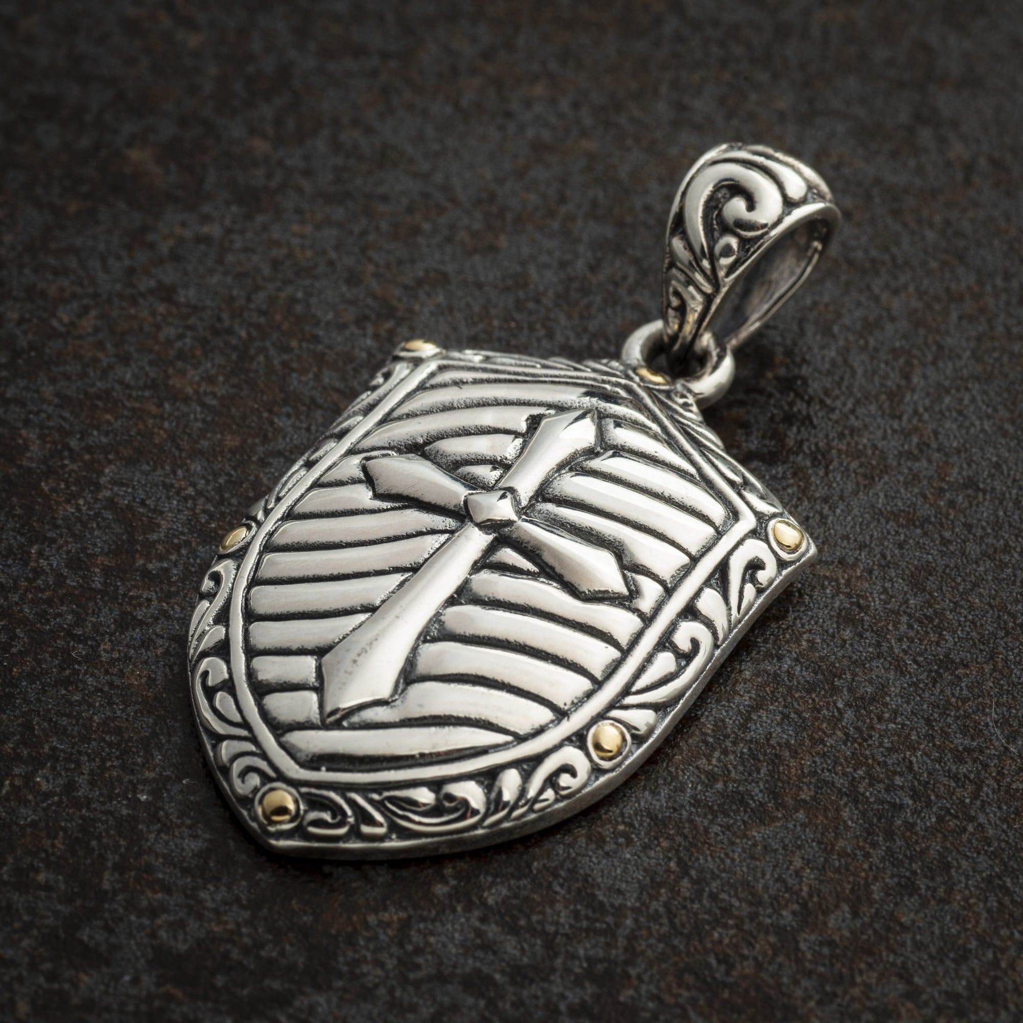 Templar's Cross Pendant | Unique Christmas Gift | Old World Steel
